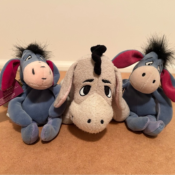 Disney | Toys | Disney Eeyore Stuffed Animals Blue And Gray | Poshmark